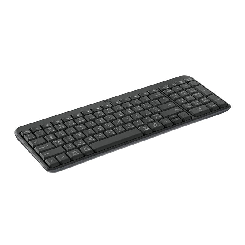 Logitech K250 Wireless/Bluetooth Keyboard, English/Arabic - Graphite