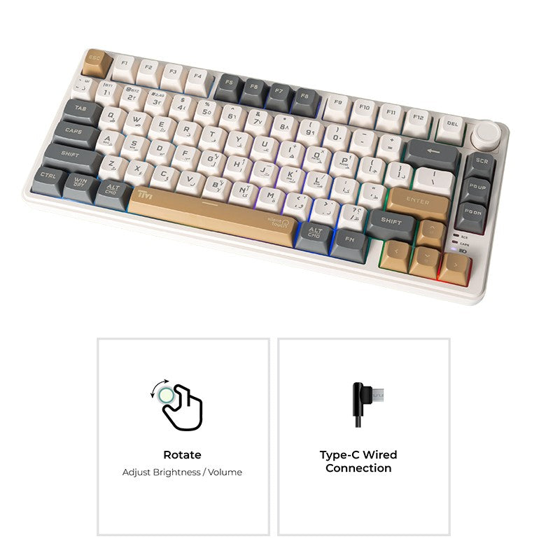 Buy Twisted Minds Imperium Pro Series 75% Compact Size 80 Keys Wireless ...