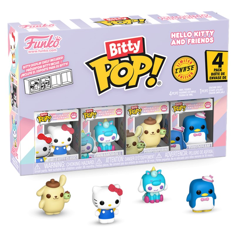 Buy Funko Bitty Pop! Animation: Sanrio - Hello Kitty Pack of 4 ...
