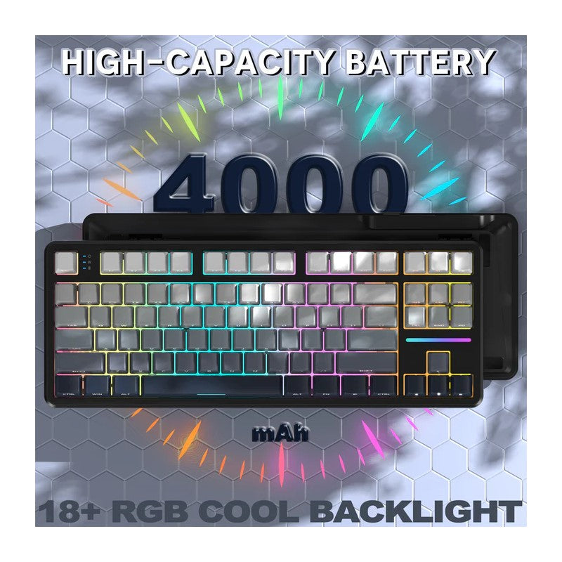 اشتري ATTACK SHARK X87 Tri-Mode (USB-C/2.4G Wireless/Bluetooth) 80% ...