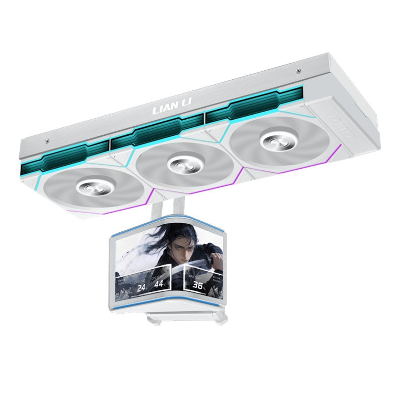 LIAN LI HydroShift II OLED Curved 360TL Liquid CPU Cooler with 6.67" 2