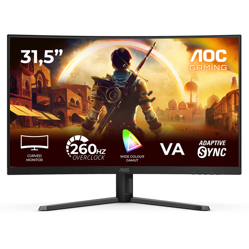 AOC C32G42ZE 32" FHD, 260Hz, 0.3ms, HDMI 2.0, VA Curved Gaming Monitor