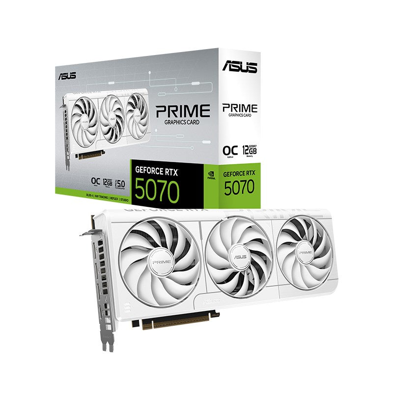 Asus Prime GeForce RTX 5070 White OC Edition 12 GB GDDR7 Gaming Graphi