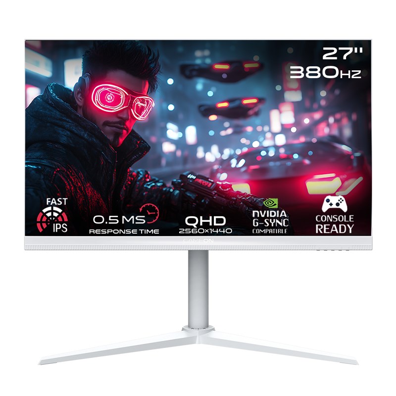 GAMEON GOAP27QHD380IPS Artic Pro Series 27" QHD, 380 Hz, MPRT 0.5 ms,