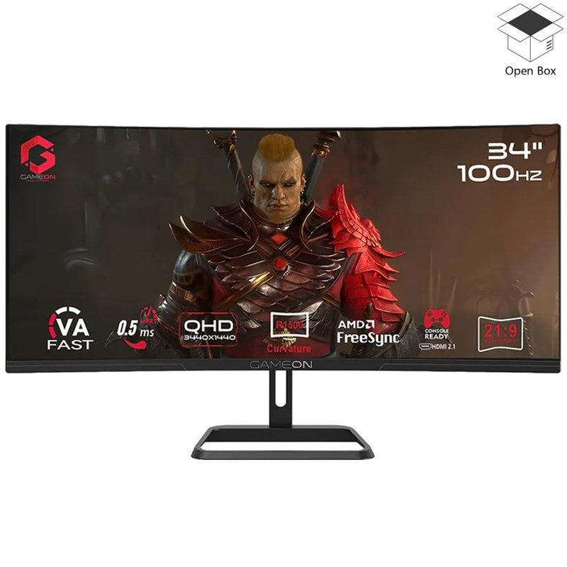 GAMEON GOC34WQHD100VA Spectra Pro Series 34" WQHD, 100Hz, MPRT 0.5ms,