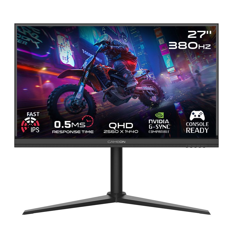 GAMEON GOMP27QHD380IPS Midnight Pro Series 27" QHD, 380 Hz, MPRT 0.5 m