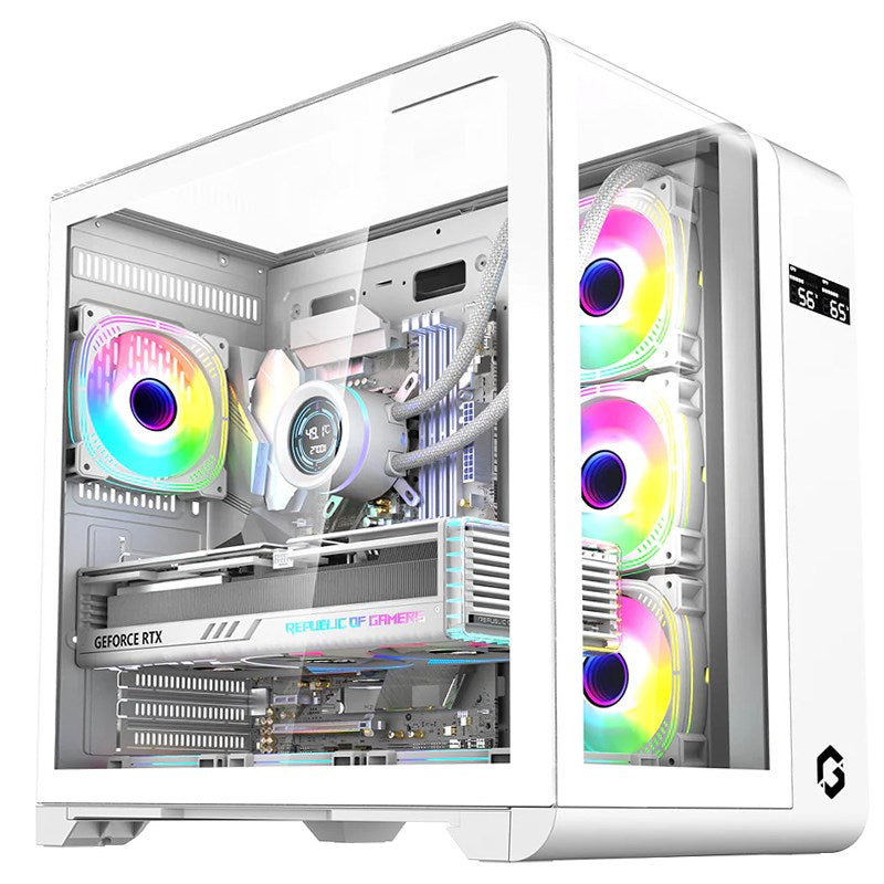 Buy GAMEON INFINITY Series ARGB ATX Mid Tower Gaming PC Case - White (7 ...