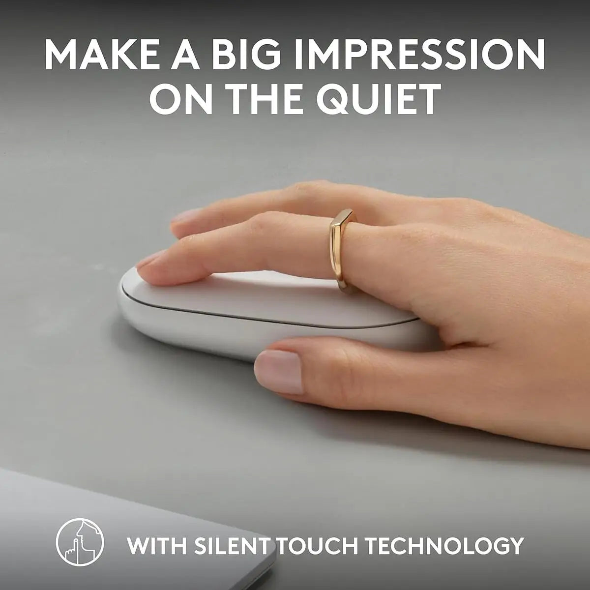 Logitech Pebble 2 M350s Wireless Mouse, Ambidextrous Design, Multi-Dev