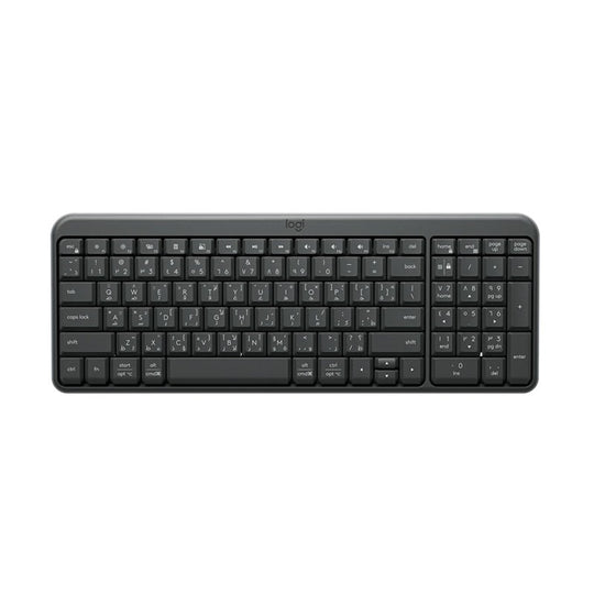 Logitech K250 Wireless/Bluetooth Keyboard, English/Arabic - Graphite