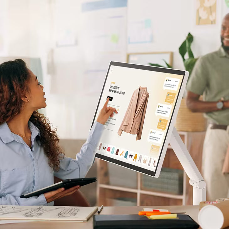 LG 32" 4K UHD IPS Touchscreen Smart Monitor Swing with Rolling Stand