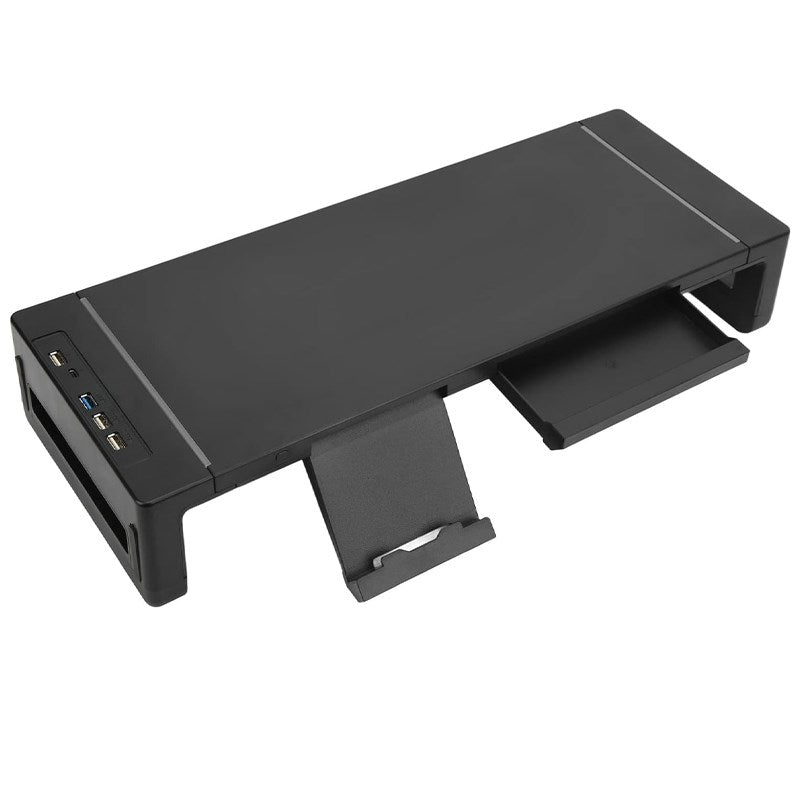 Multifunctional Monitor Stand With 15 W Wireless Charging, USB-C & USB