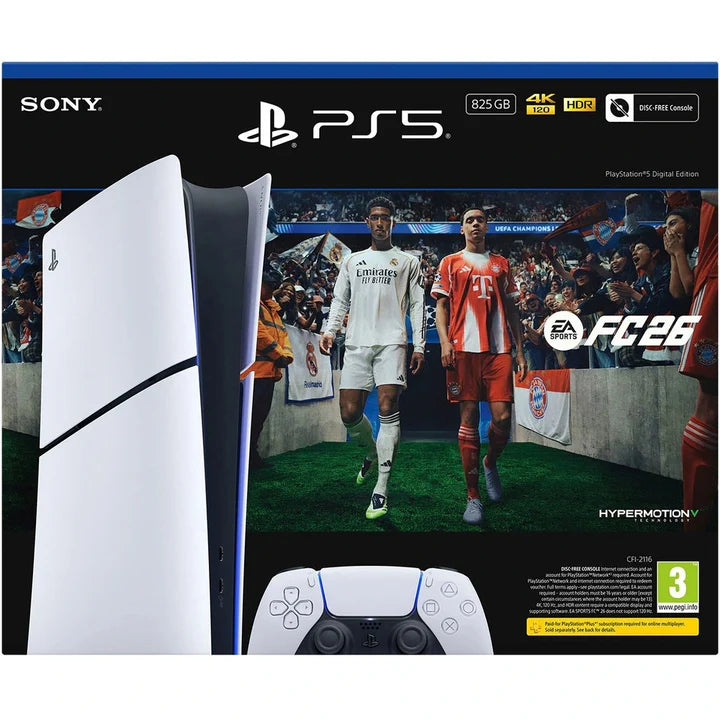 Buy Sony PlayStation 5 (PS5) Slim Console Digital With EA FC 26 Voucher ...