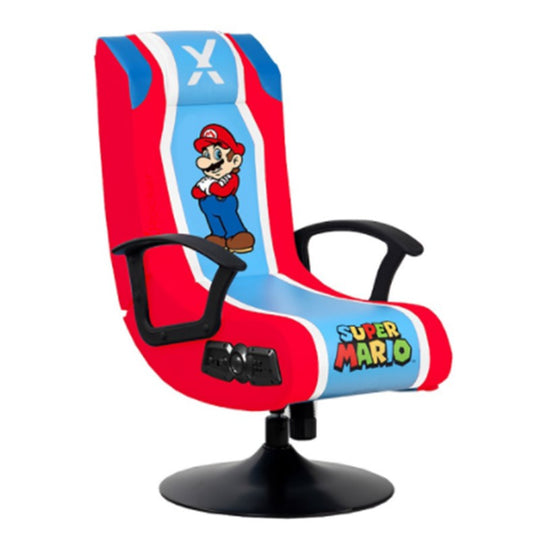 Buy X-Rocker Nintendo Super Mario Pedestal Folding Chair with Built-In ...
